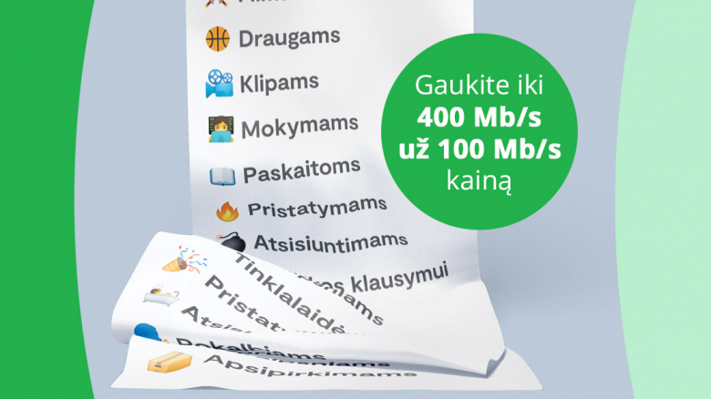 Interneto ir televizijos akcijos | Cgates